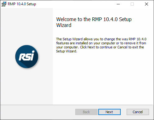 Install RMP for Windows